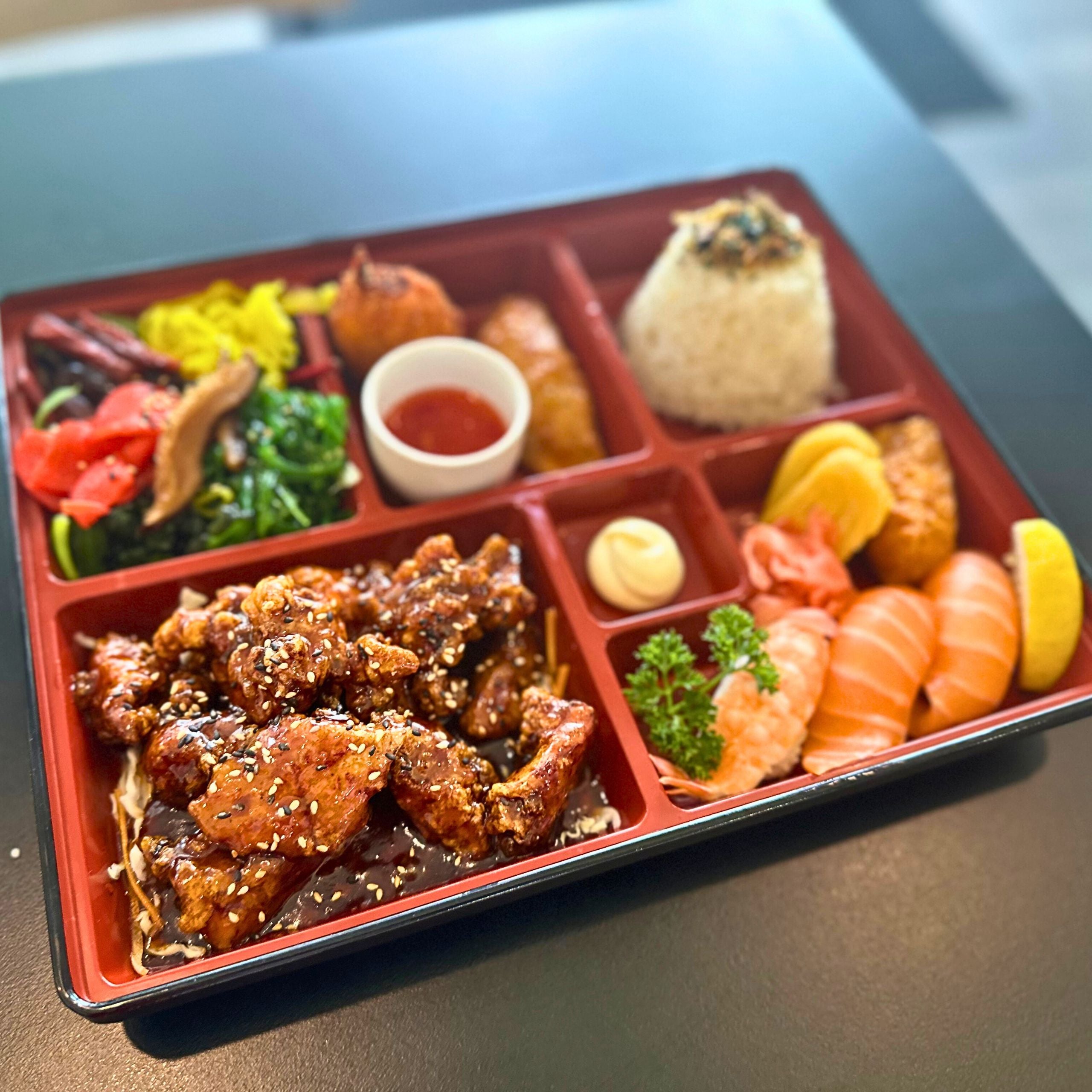 Spicy Karaage Chicken Bento Box | Yurica Japanese Kitchen Macquarie Park