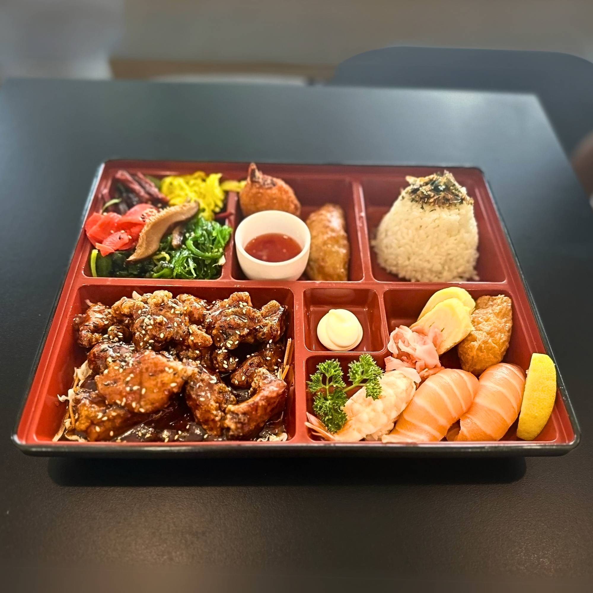 Spicy Karaage Chicken Bento Box | Yurica Japanese Kitchen Macquarie Park